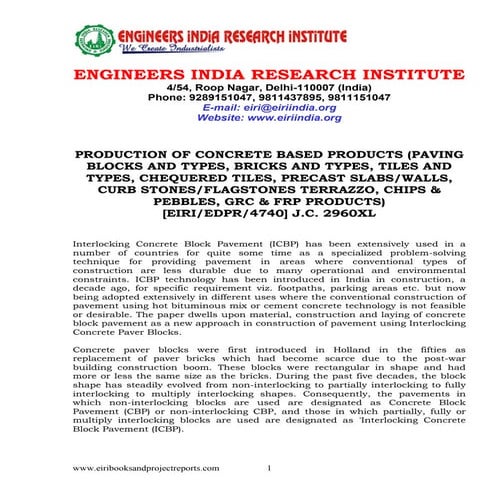 INTERLOCKING CONCRETE BLOCKS PAVEMENTS | PPTX