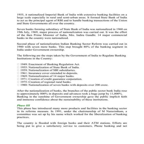 47415594 project-sbi | PDF | Business Banking & Finance | Business