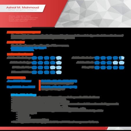 Ashraf Mahmoud CV | PDF