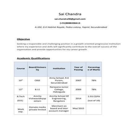 Sakthi resume | DOCX