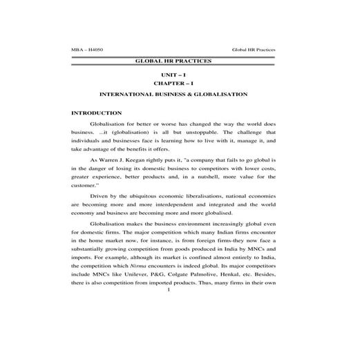 Global HR Practices | PDF