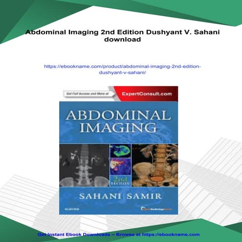 Abdominal Imaging 2nd Edition Dushyant V. Sahani | PDF