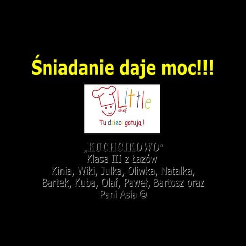 Śniadanie Daje Moc | PPT | Food & Drink