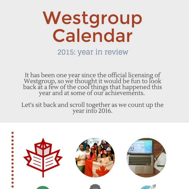 Westgroup Calendar 2015: Year in Review | PDF