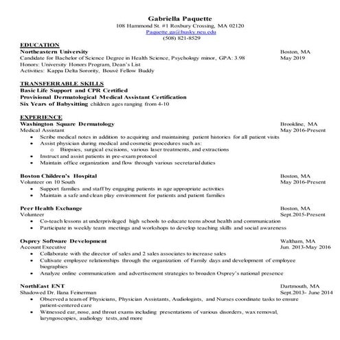 Gabriella Paquette Resume | DOCX
