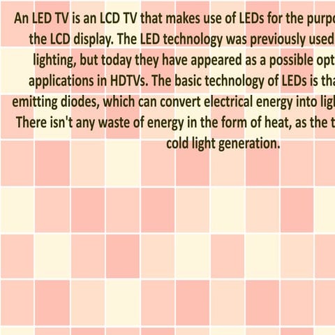 All about LED HDTVs | PPT