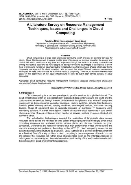 Module -4 Resource Management.pdf | Cloud Computing | Internet
