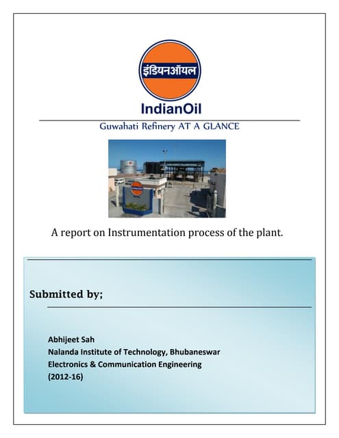 Indian oil corporation barauni refinery | PDF