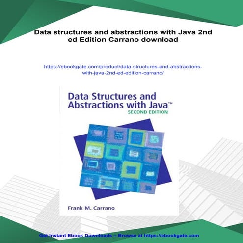 Data structures and abstractions with Java 2nd ed Edition Carrano | PDF