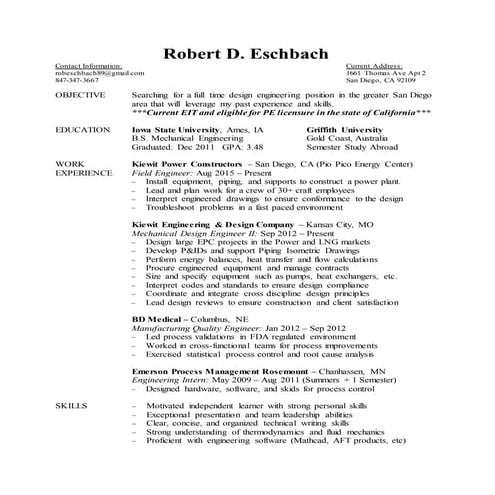 Jaime Mello-Resume 5-9-15 | PDF