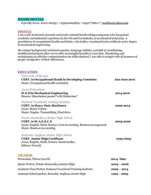 Craig breeze CV | PDF