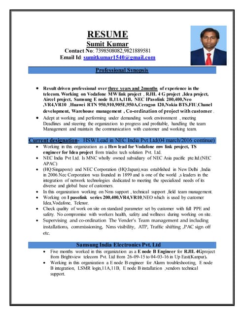 Amit singh(Resume) | PDF