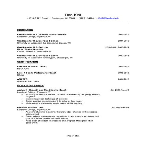 Dan Keil presentations