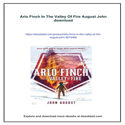Arlo Finch In The Valley Of Fire August John | PDF