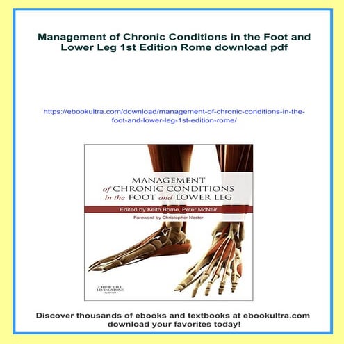 Management of Chronic Conditions in the Foot and Lower Leg 1st Edition ...