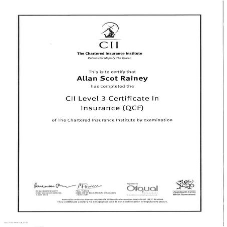 CII Certificate | PDF
