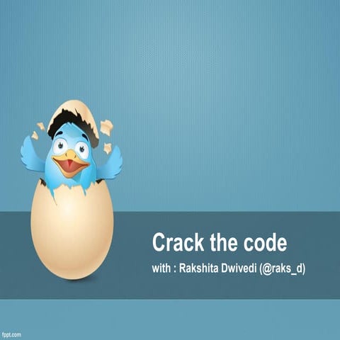 Crack the twitter code | PDF