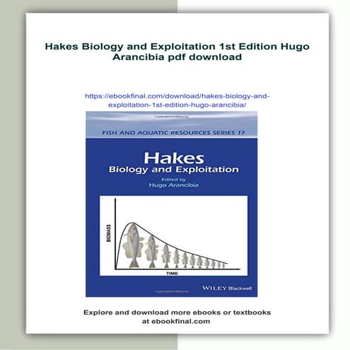 Hakes Biology and Exploitation 1st Edition Hugo Arancibia | PDF