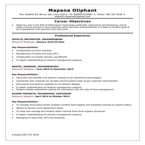 Robert Mackert Resume | DOCX