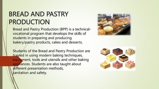 BREAD AND PASTRY PRODUCTION (BPP) | PPTX