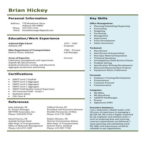 Brian Hickey Resume | PDF