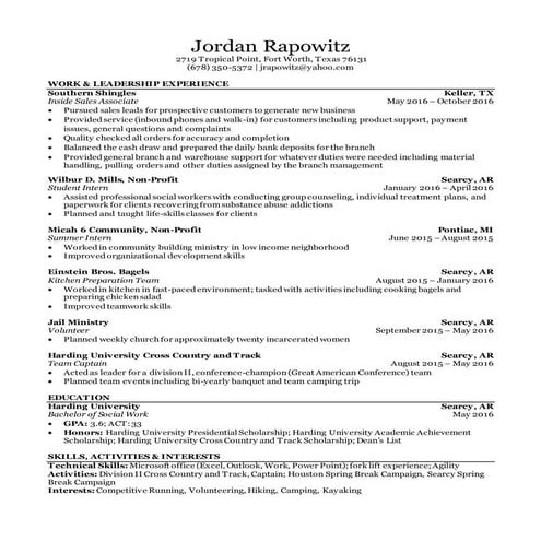 Jordan's resume final | DOCX