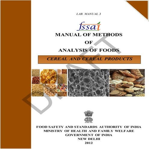 CEREALS AND CEREAL PRODUCTS | PDF
