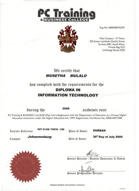 Introduction to Samtrac Training Course - NOSA | PDF