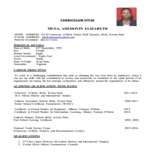 CURRICULUM VITAE MOSES | DOCX