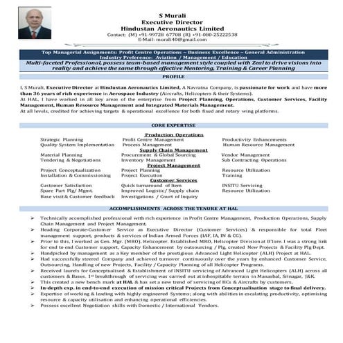 Final - Murali CV Dec 2016 | PDF