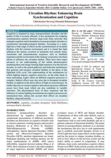 Circadian Rhythm: The Body's Internal Clock | PPTX | Endocrine and ...