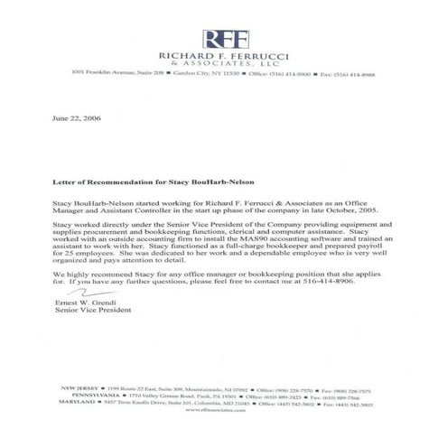 RRF letter of recommendation | PDF