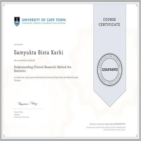'Coursera certificate | PDF | Education