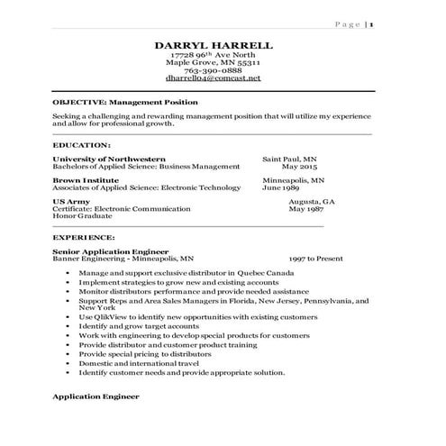 Darryl Harrell's Resume | DOCX