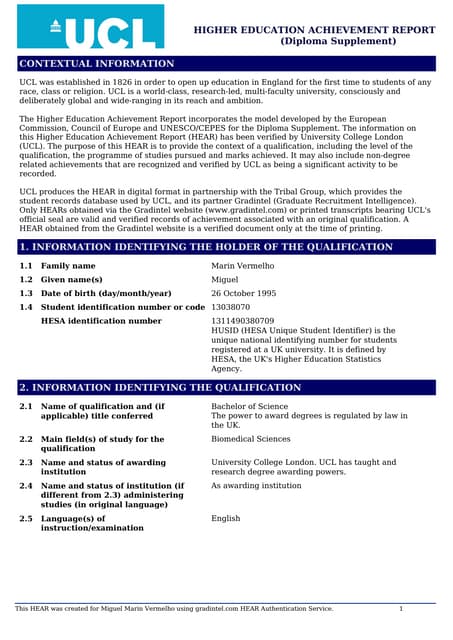 Academic Transcript UNSW | PDF