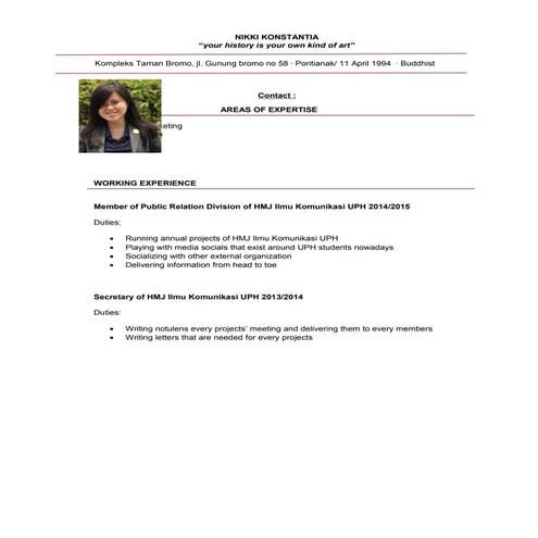 Nikki CV | PDF