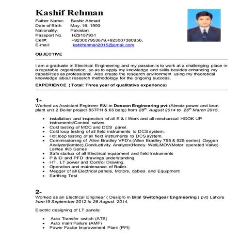 kashif cv | DOCX
