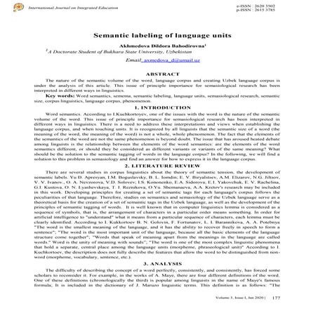 Semantic labeling of language units | PDF
