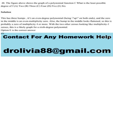 48. The figure above shows the graph of a polynomial function f. What.pdf