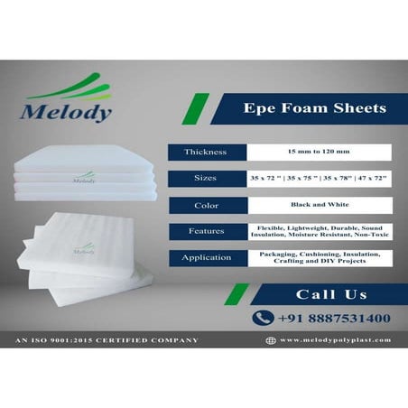 Epe Foam Sheets - Best Quality Epe Manufacturer In Uttar Pradesh | PDF