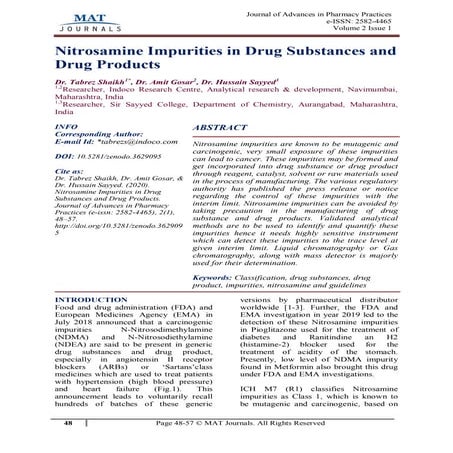 Nitrosamine Impurities.pptx