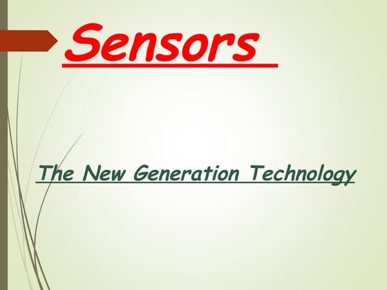 sensors (It`s type) | PPT