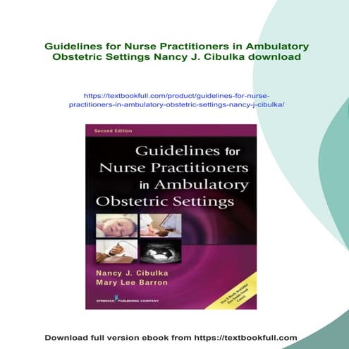 Guidelines for Nurse Practitioners in Ambulatory Obstetric Settings ...