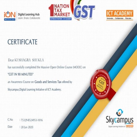 ICT Academy - GST in 90 Minutes | PDF