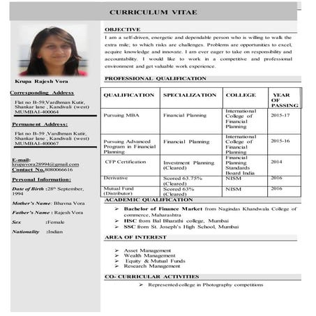 krupa vora - cv | DOCX