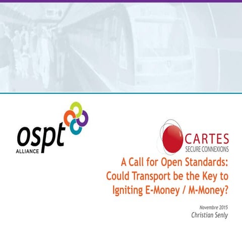 CARTES2015 - Could Transport Ignite Emoney | PPT