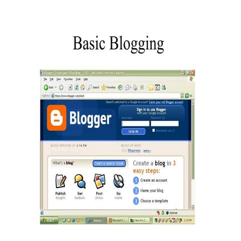 blogging presentation full basic to advance | PPT