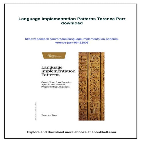 Language Implementation Patterns Terence Parr | PDF