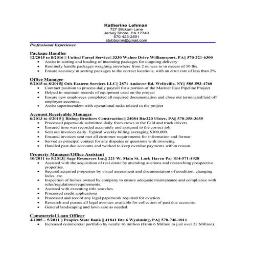 Lehman Resume5 | DOC