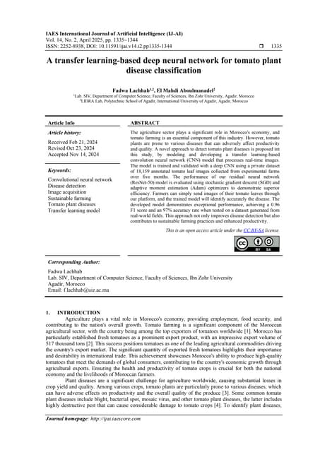 An optimized transfer learning-based approach for Crocidolomia pavonana ...